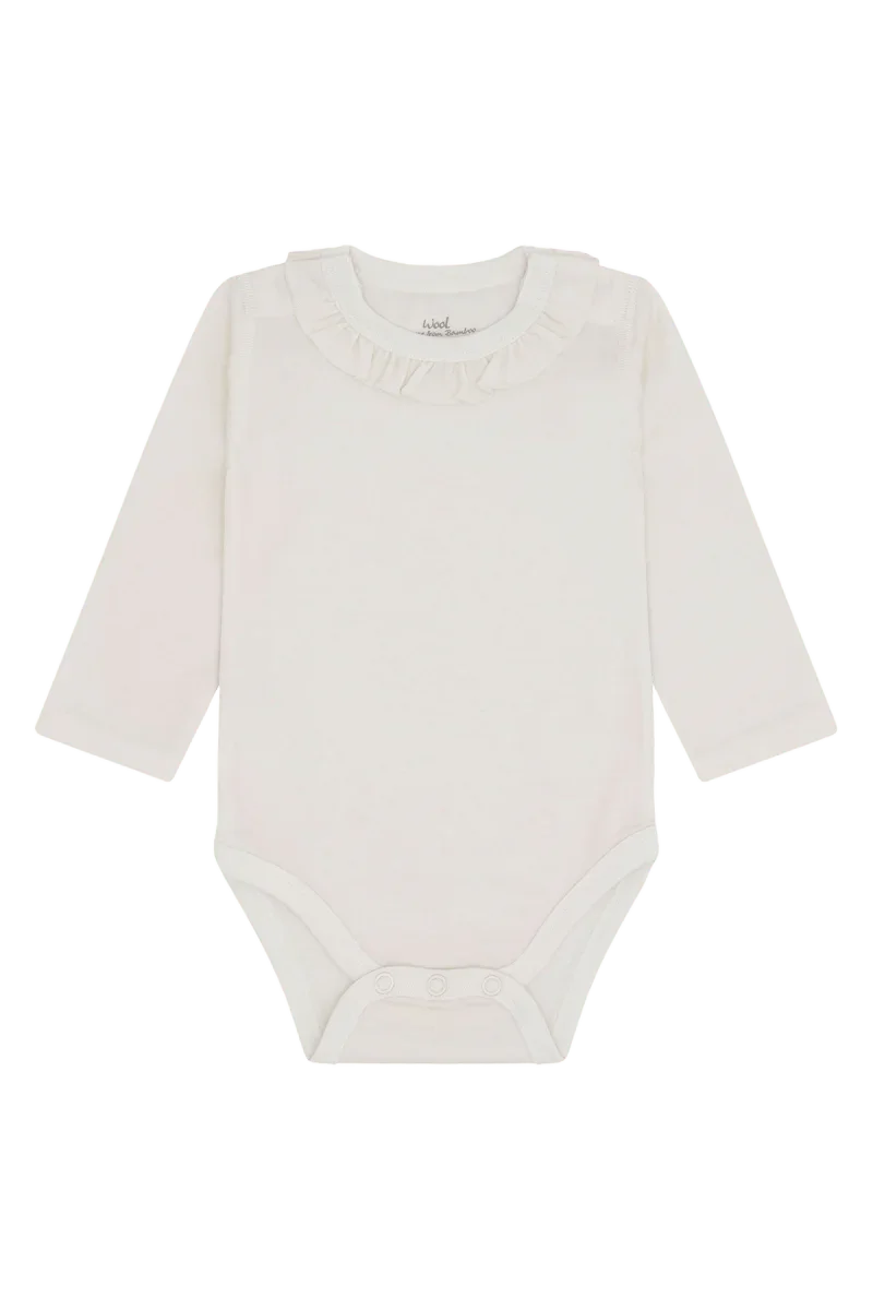 Hust & Claire | Ull/Bambus Body m/Rysjekrage | Barbara - Ivory ...